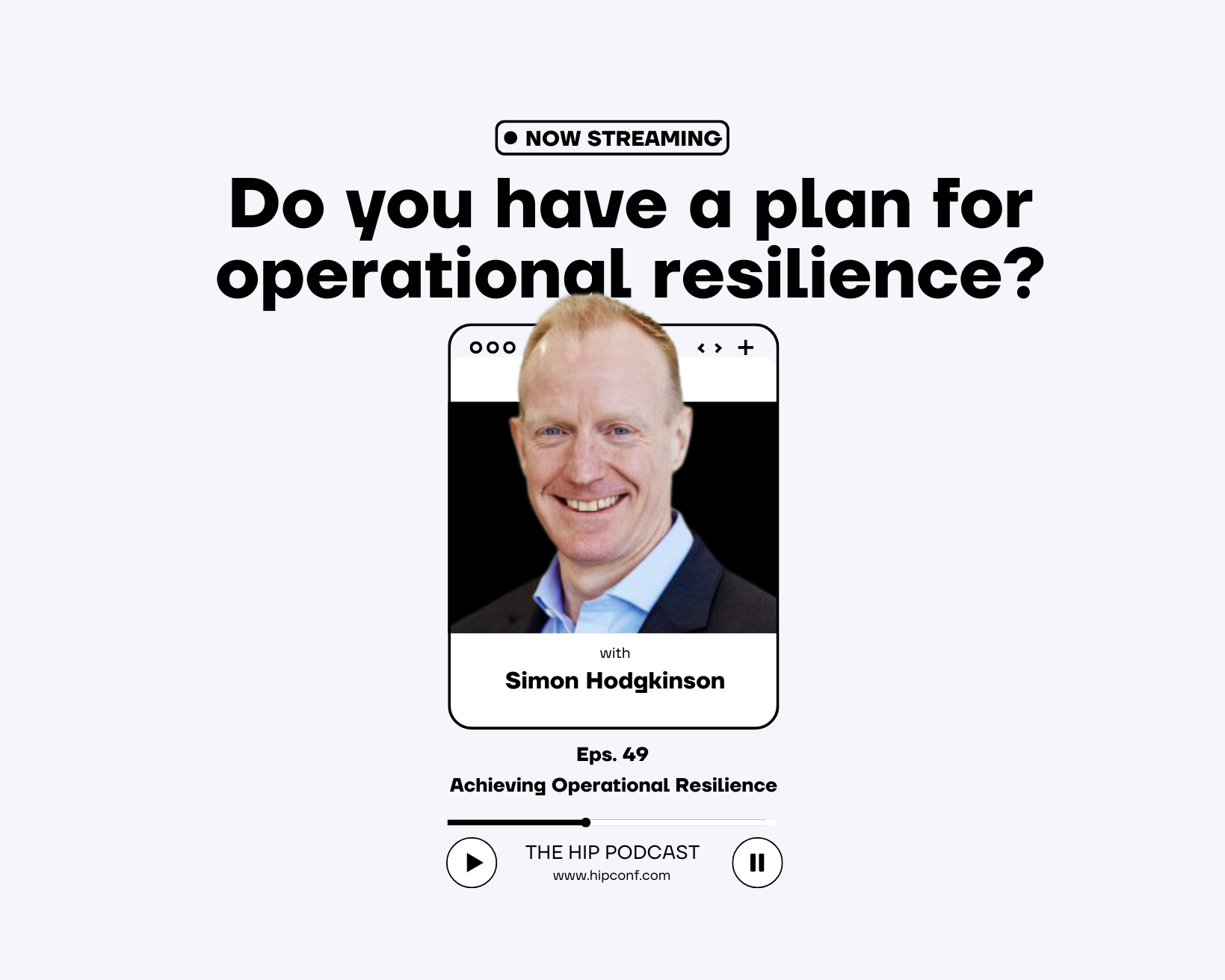HIP Podcast: Achieving Operational Resilience with Simon Hodgkinson